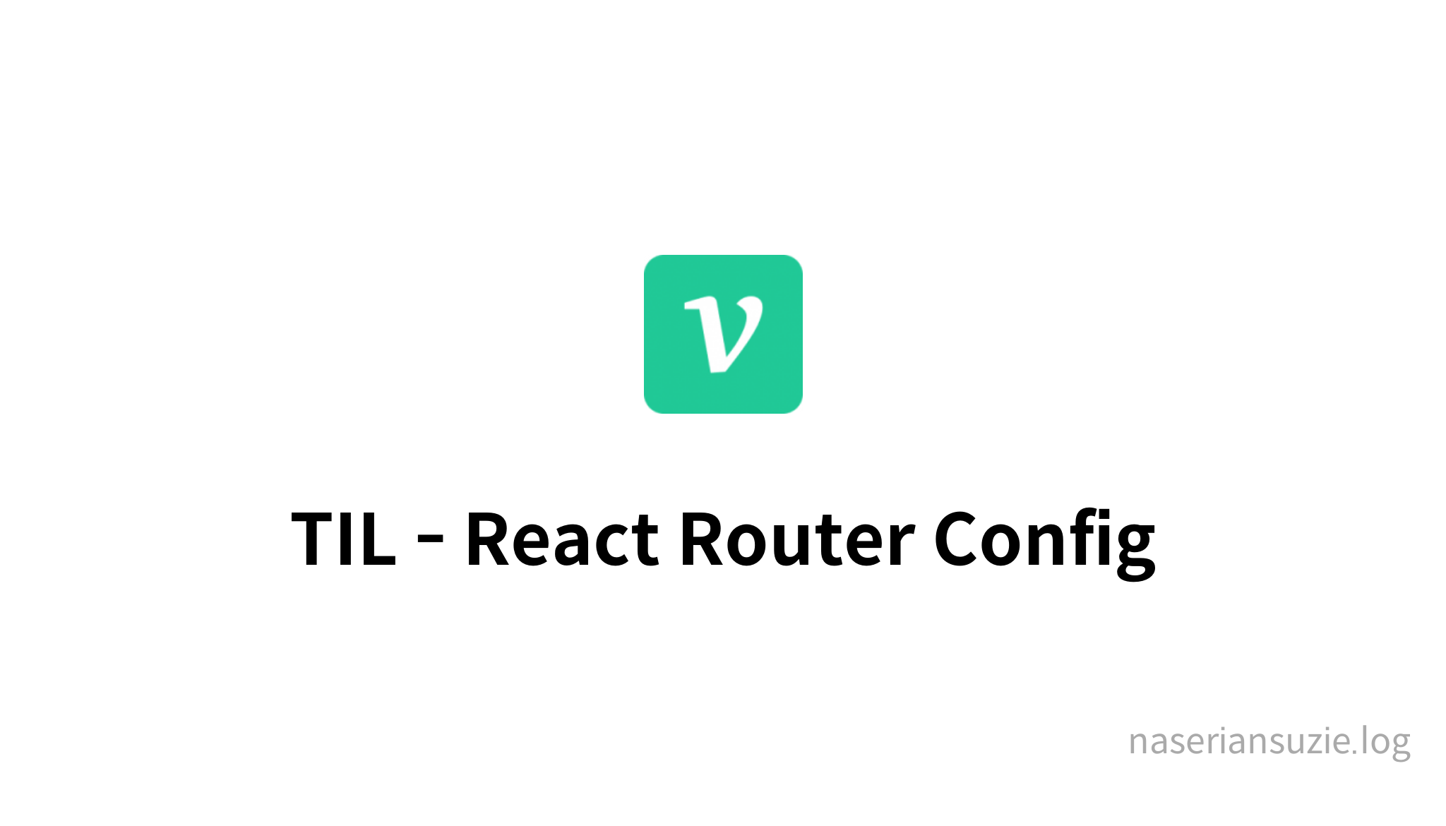 TIL React Router Config Mysetting til-react-router-config-mysetting
